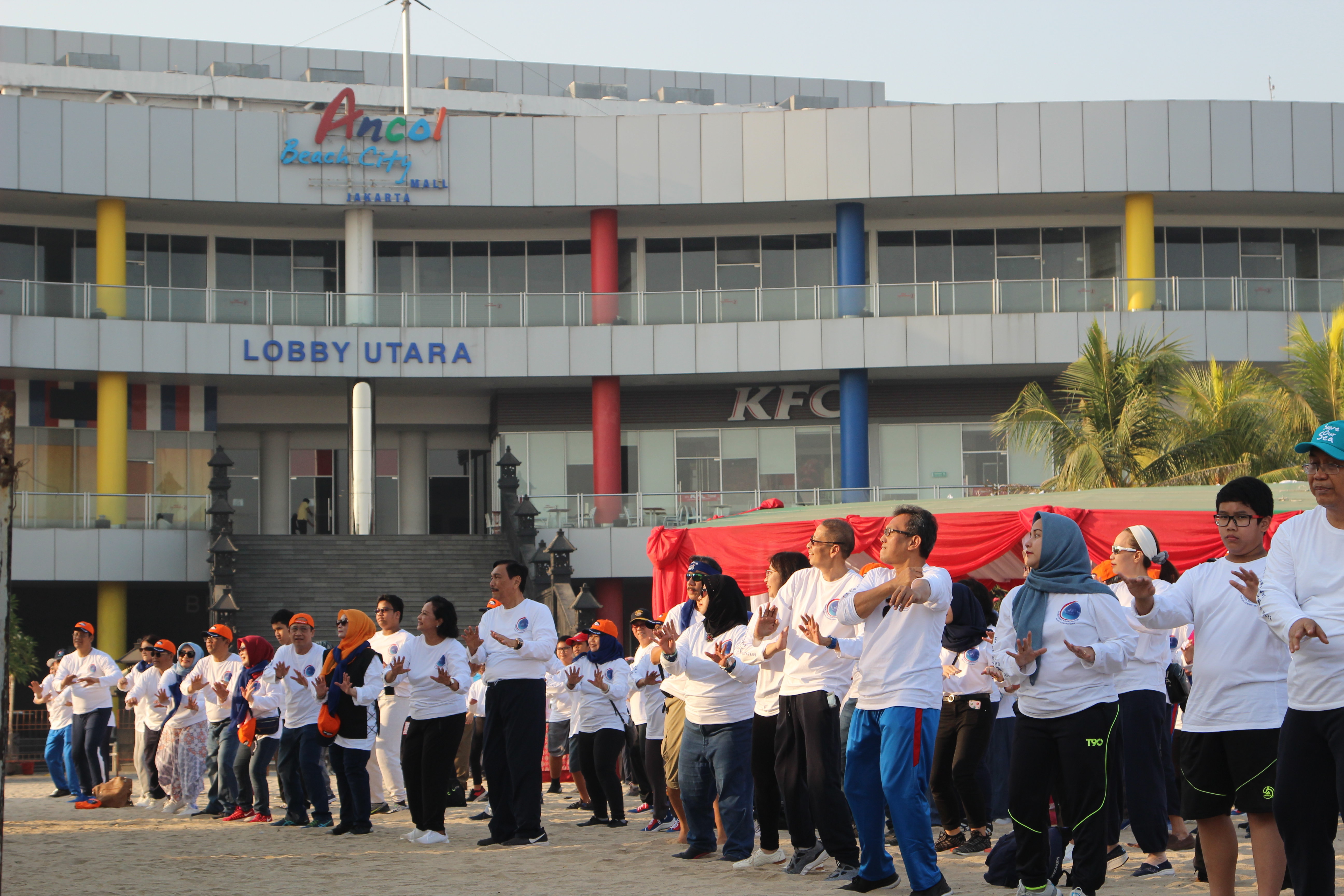 Family Gathering Kementerian Koordinator di Ancol Beach City