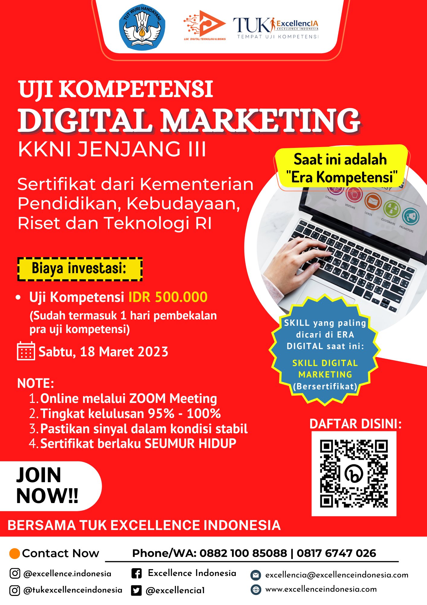 Sertifikasi Kemdikbudristek RI Bidang Digital Marketing - TUK ...