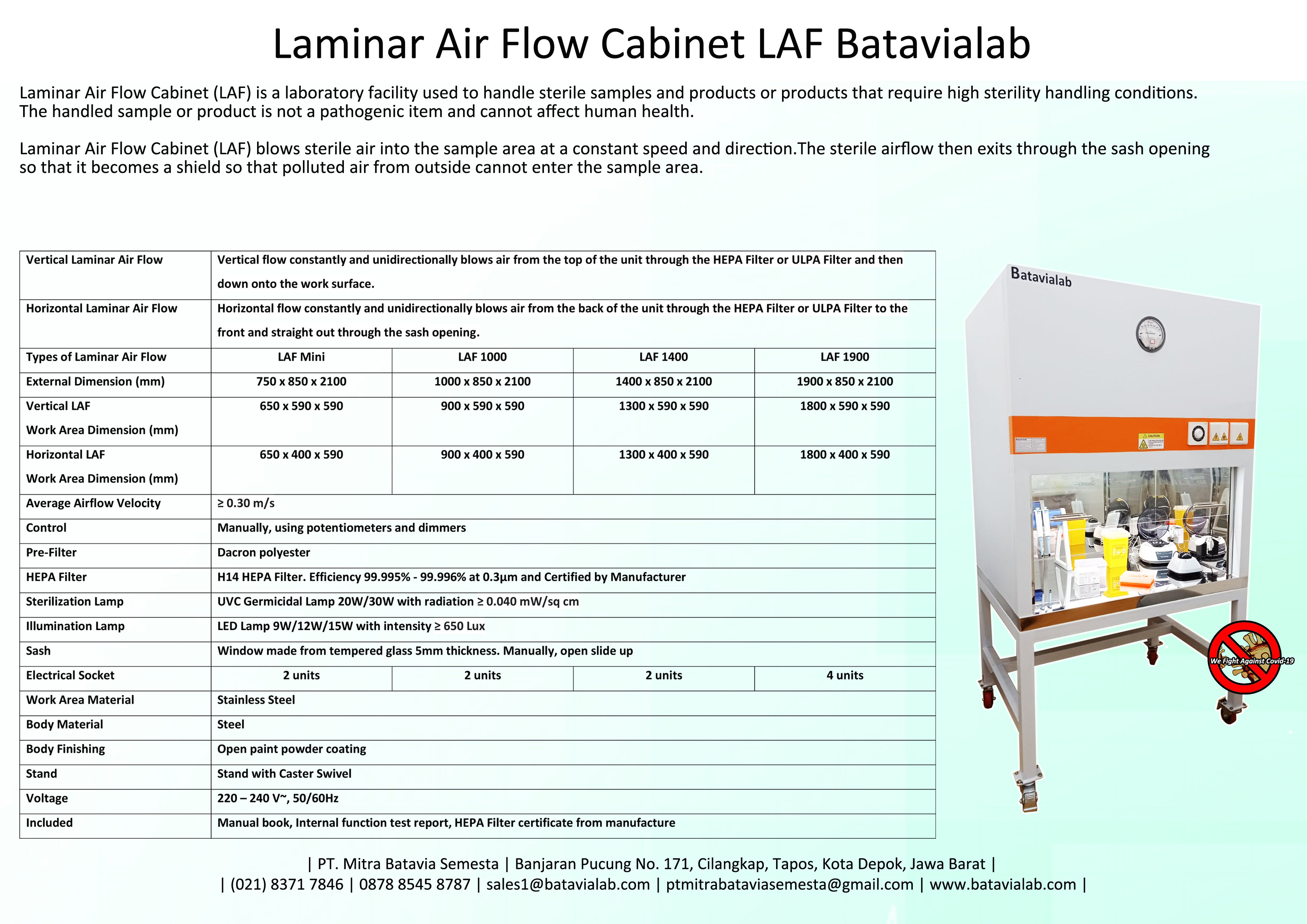 Laminar Air Flow Cabinet - LAF
