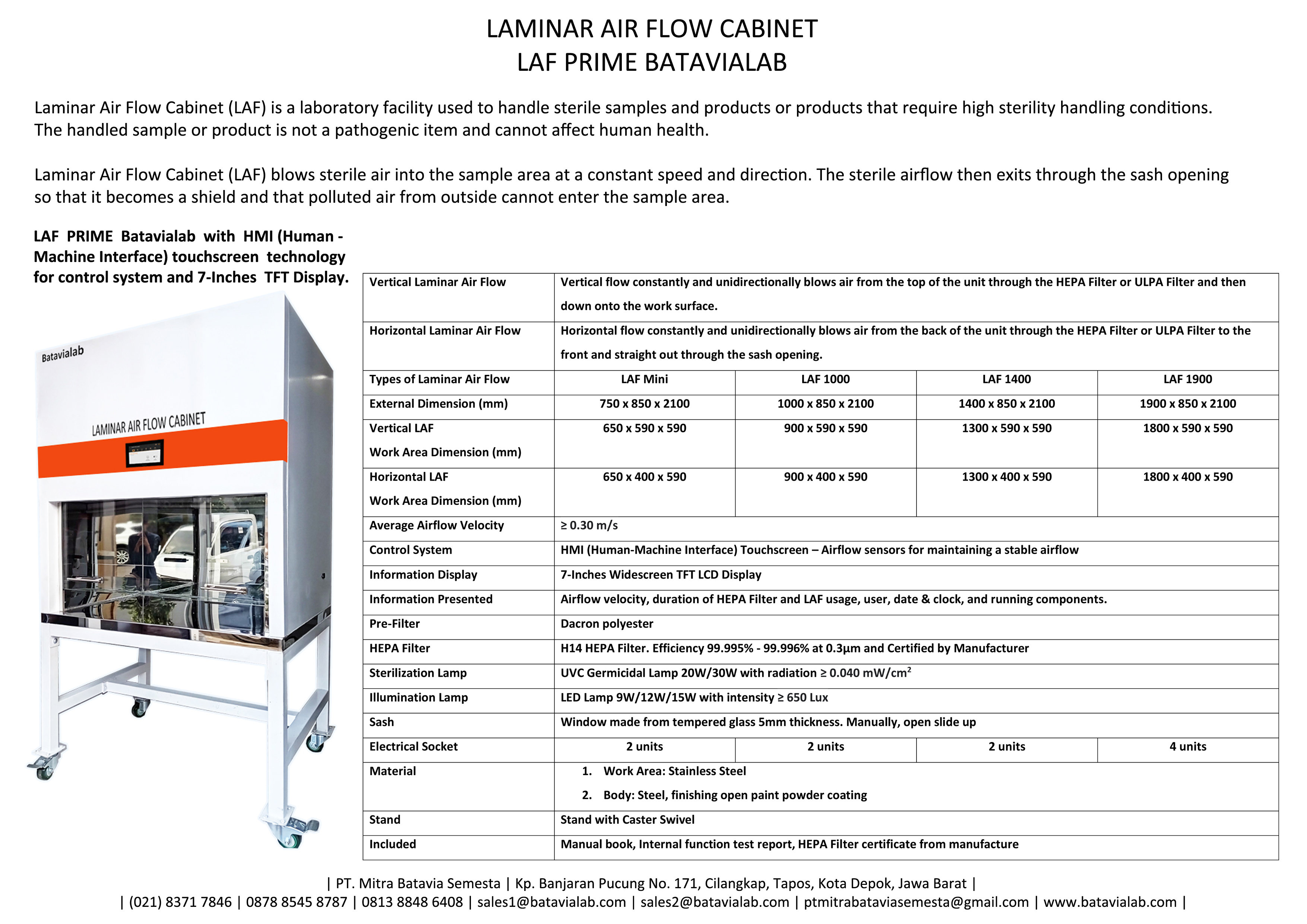 Laminar Air Flow Cabinet - LAF