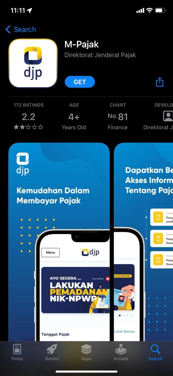 Aplikasi M-Pajak | M-Pajak | Aplikasi baru DJP