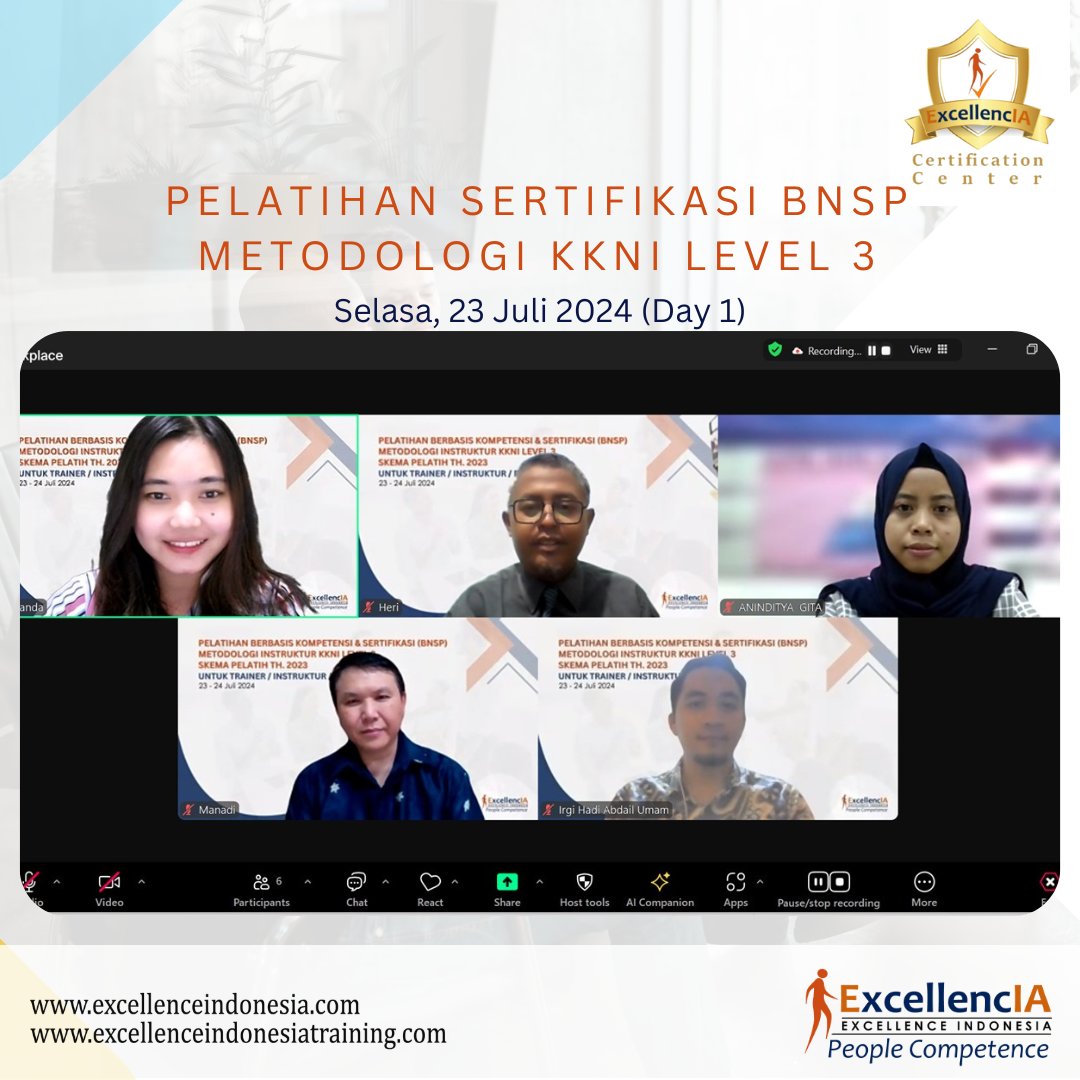 Sertifikasi BNSP Kompetensi Training of Trainer