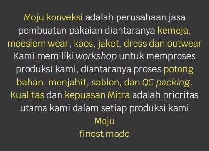 Moju Konveksi | Konveksi Bandung berkualitas | Kaos polos